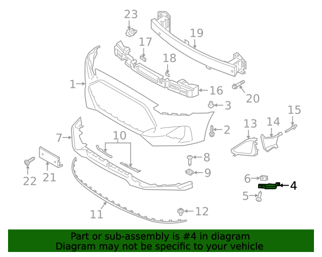 2019-2022 Hyundai Bumper Cover Bracket 86513-J3000 | AutoNationParts.com
