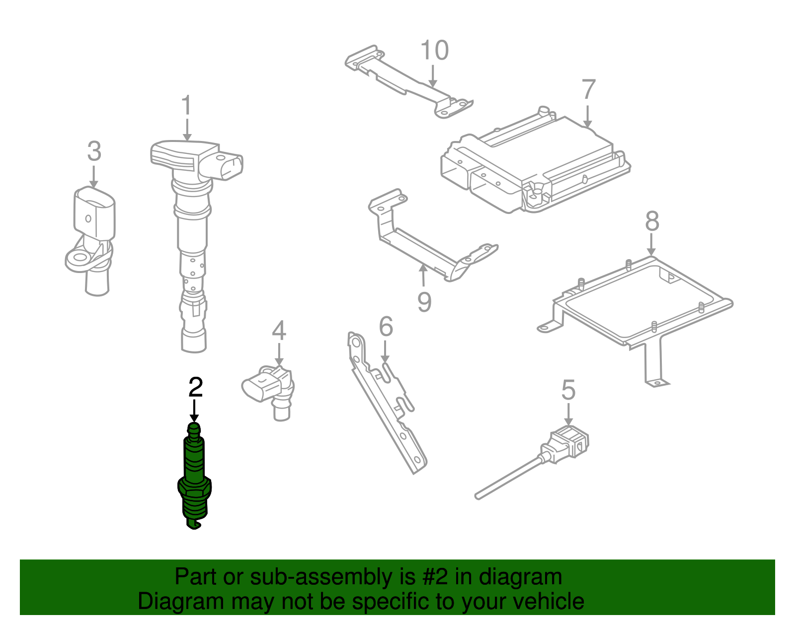 2007-2012 Audi Spark Plug 079-905-620 | Audi USA Parts