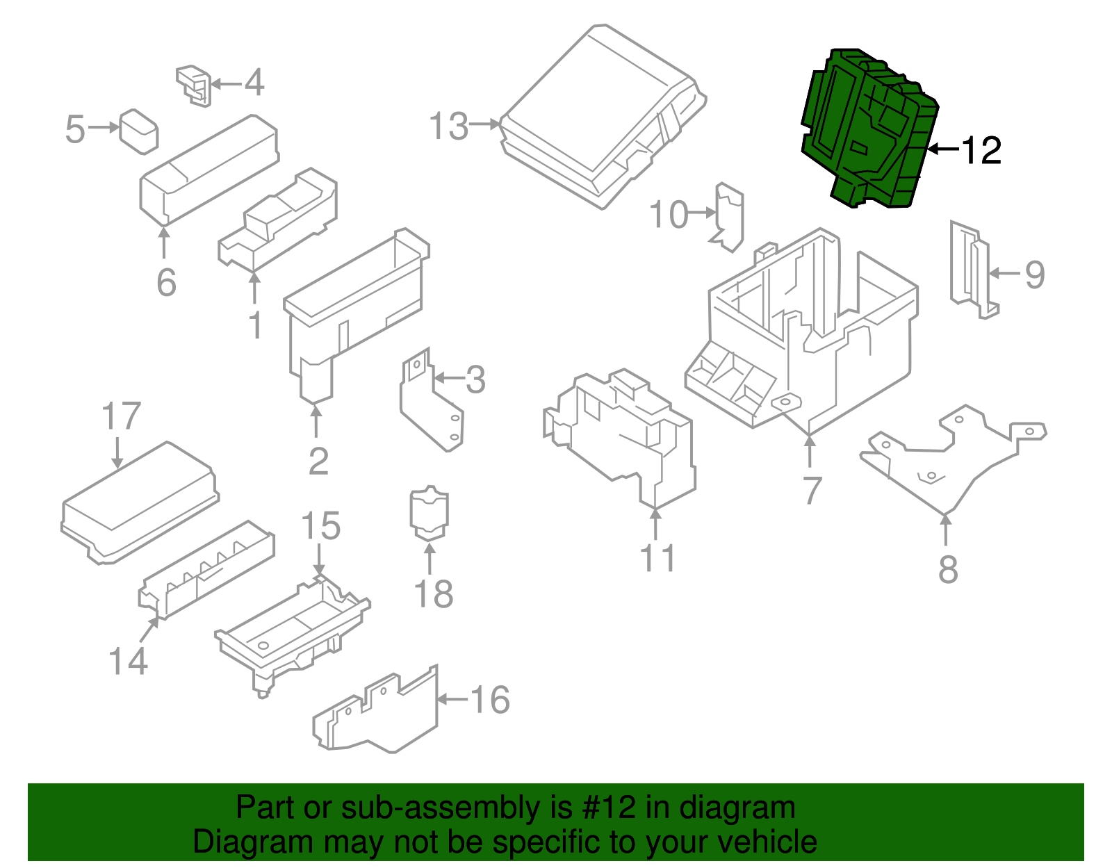 2016-2019 Nissan TITAN XD Control Module 284B6-EZ20B | Nissan Parts Central