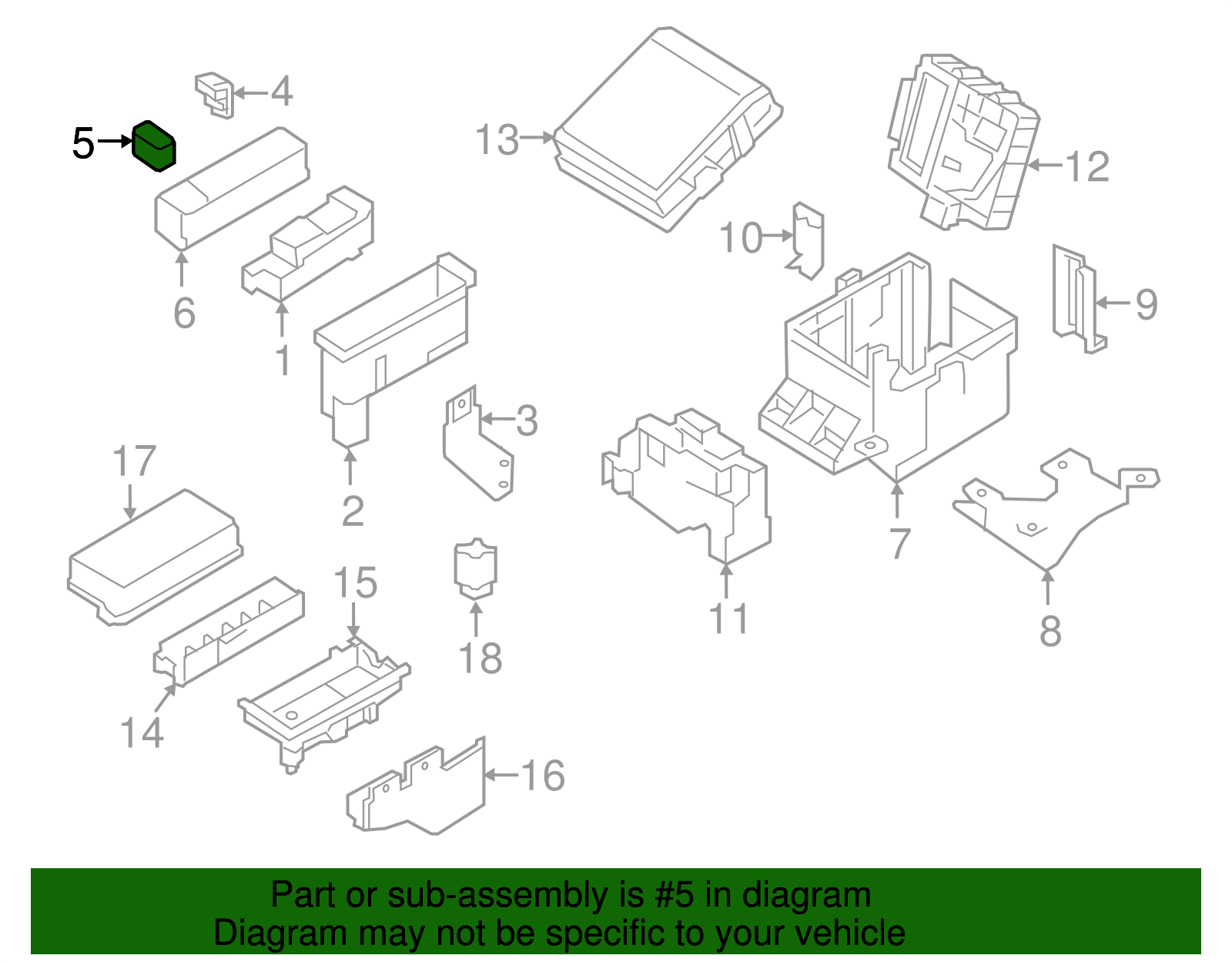 2009-2023 Nissan Fusible Link 24370-C992A | Nissan Parts OEM