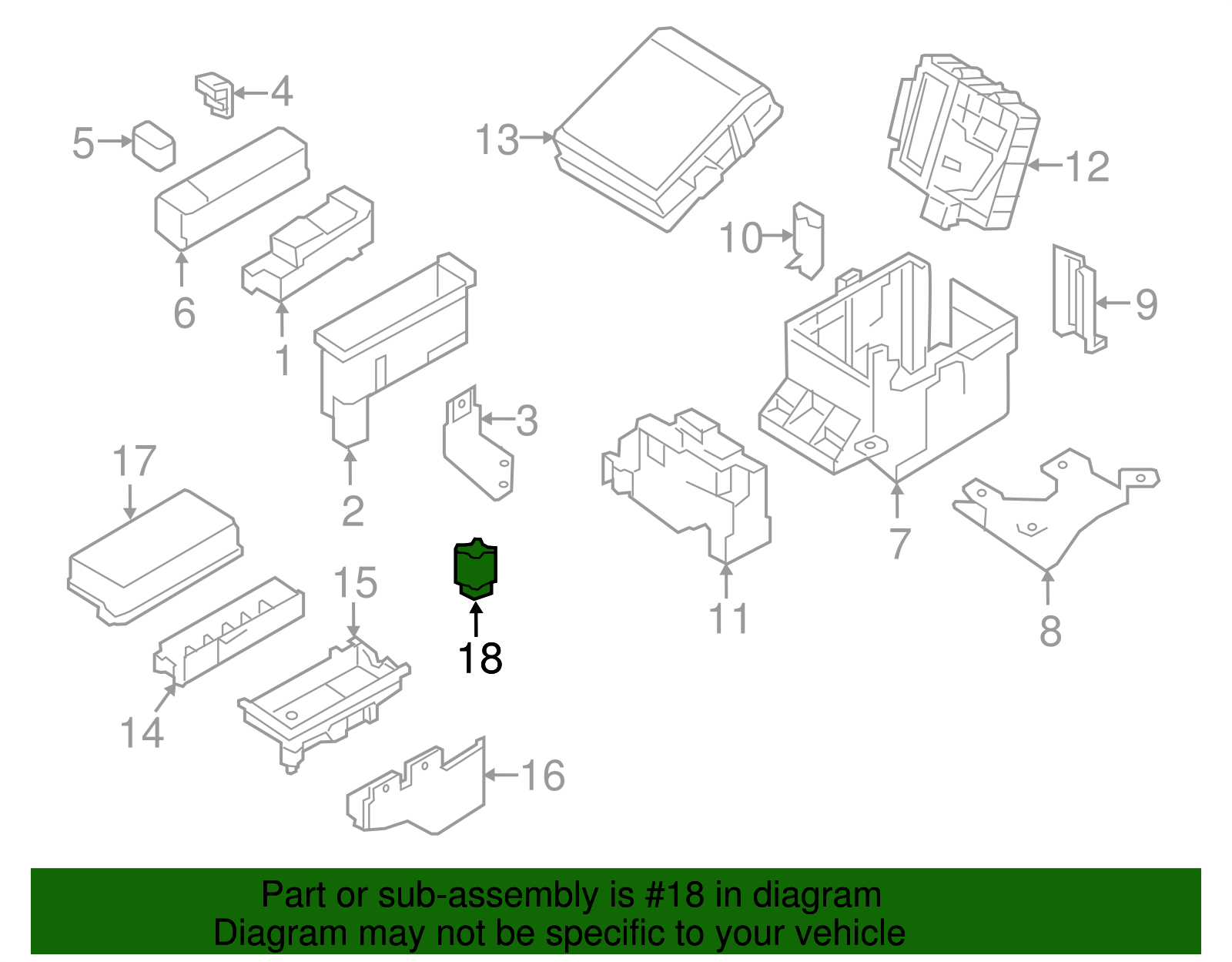 25230-9F915 - Relay - 2009-2024 Nissan | Nissan OEM Parts Direct