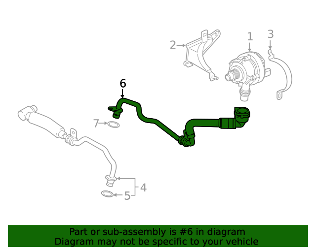 11538650087 - Turbocharger Coolant Line - 2019-2023 BMW | BMW OEM Parts ...