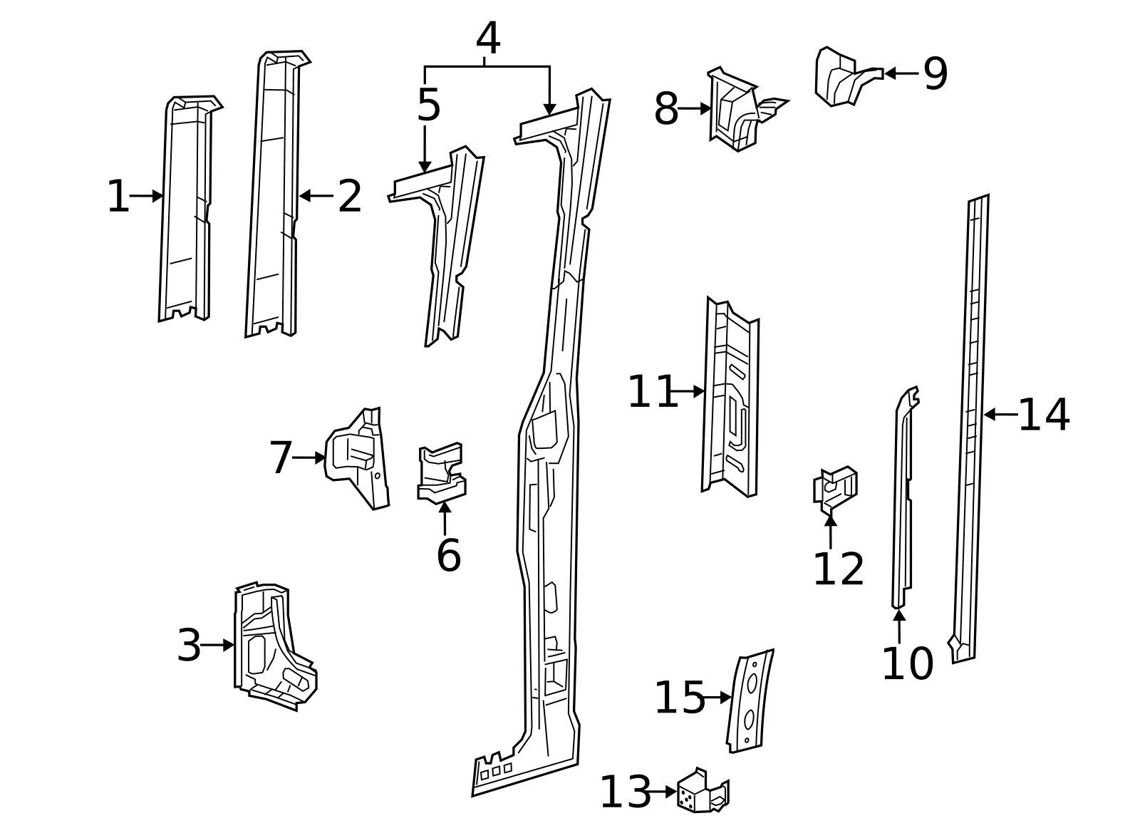 906-630-25-13 - Outer Pillar Extension 2014-2024 Mercedes-Benz ...