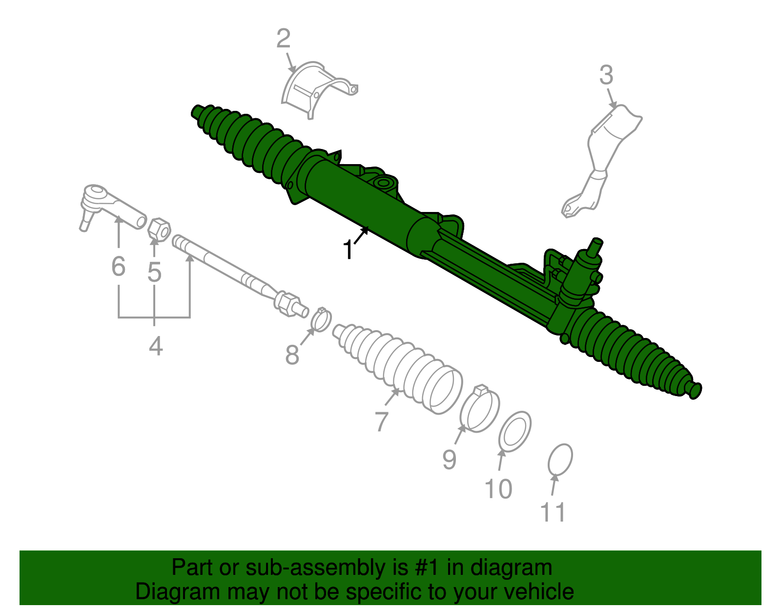 2007-2015 Audi Q7 Steering Gear 7L8-422-063 | Retail Performance Auto Parts