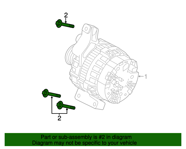 Genuine OEM Pump Assembly Mount Bolt Part# FB110186 Fits 2013-2023 Land ...