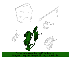 9J1-839-461-D - Window Regulator 2022-2024 Audi | AutoNation Parts