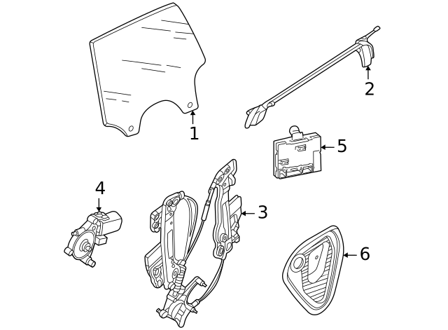 9J1-839-461-D - Window Regulator 2022-2024 Audi | AutoNation Parts