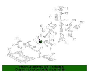 2001-2011 Mercedes-Benz Suspension Control Arm Bushing 203-333-09-14 ...