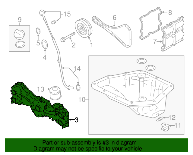 2014-2020 Subaru Outer Timing Cover 13108AA141 | Subaru Parts Store