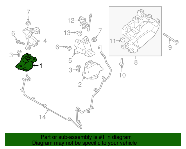 Genuine Motor Mount for 2018-2020 Land Rover Range Rover Velar | Land ...