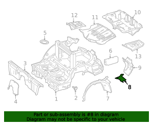 217-636-02-39 - Inner Wheelhouse Reinforcement 2017-2021 Mercedes-Benz ...