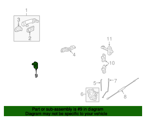 2005-2017 GM Door Lock Striker 20951578 | TascaParts.com