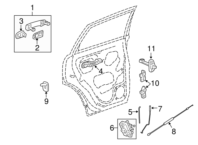 2005-2017 GM OEM NEW 05-17 GM Buick Chevrolet GMC Upper Front Side Door ...