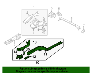 561-803-092-A - Fender Rail 2012-2015 Volkswagen Passat ...