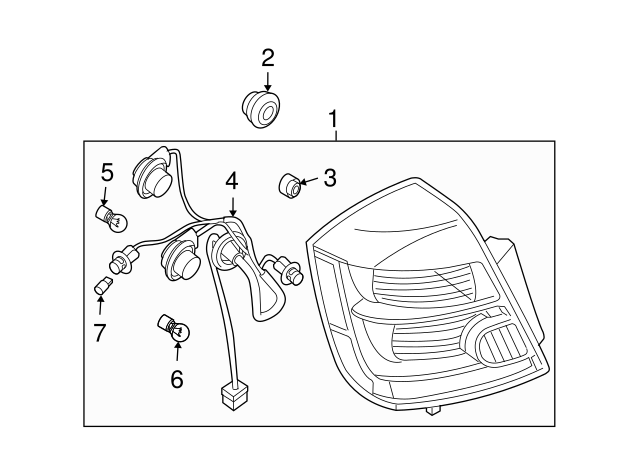 2007-2009 Nissan Sentra Combo Lamp Assembly 26550-ET00B | Nissan Parts Plus