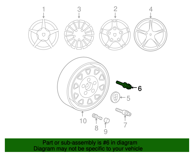 2004-2023 Porsche Wheel Bolt WHT-006-978 | OEM Parts Online