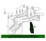 2020-2025 GMC Body Driver Side Front Bumper Fascia Bracket 84666939 GM ...