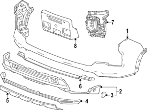 2024-2025 Chevrolet Trim Bezel 84973680 | Courtesy Parts