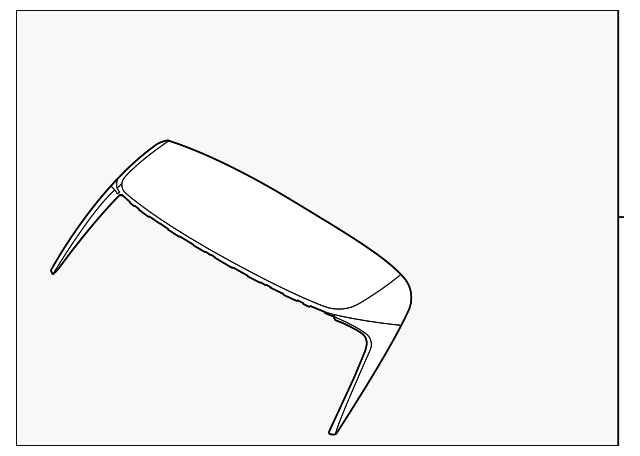 Hyundai - 87210-T6000-FR7 - Spoiler Assembly - 2021-2024 Genesis GV80 ...