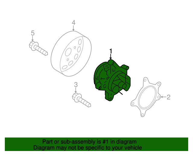 2012-2021 Hyundai Water Pump 25100-2B700 | OEM Parts Online