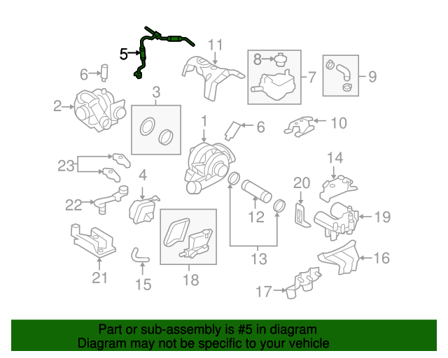 Ford 8C3Z-9T516-C - Tube Assembly - 2008-2010 Ford | OEM Ford Part