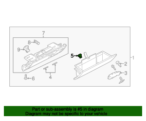 Genuine OEM Glove Box Assembly Holder Part# LR059885 Fits 2014-2023 ...