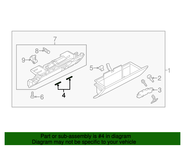 Genuine OEM Glove Box Assembly Hinge Pin Part# LR027191 Fits 2013-2023 ...