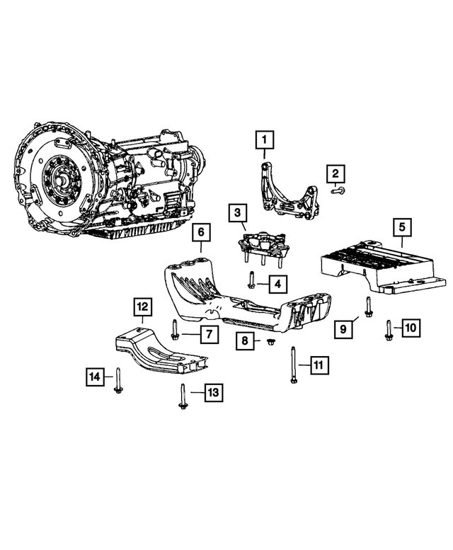 2021-2023 Jeep Transmission Mount Isolator 68375820AB | Mopar Estores