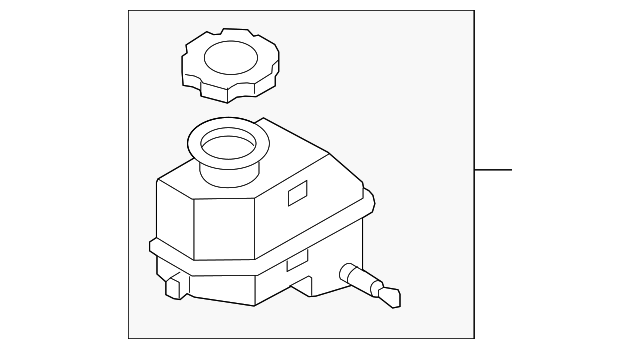 Hyundai - 58511-2M010 - Master Cylinder Reservoir - 2010-2016 Hyundai ...
