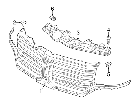 Grille & Components for 2015 Lincoln Navigator | QuirkParts