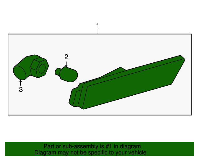 2010-2015 Chevrolet Camaro Front Passenger Side Marker Lamp 92246244 ...