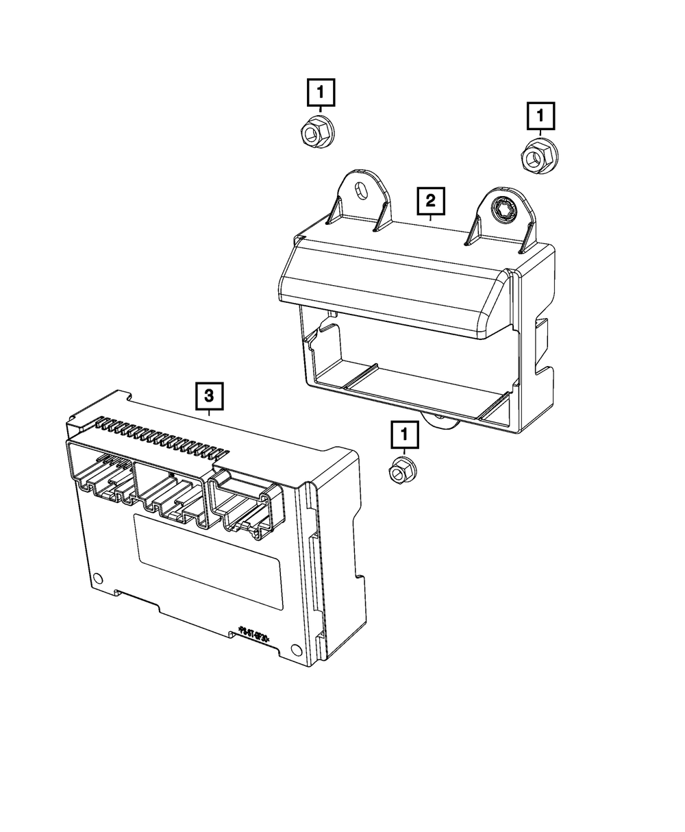 Transfer Case Control Module for 2018-2020 Jeep | OEM Mopar 68416518AA ...