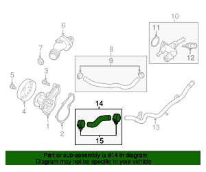25411-F2100 - Radiator Coolant Hose 2017-2020 Hyundai | AutoNationParts.com