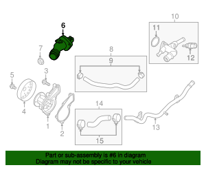 2017-2021 Hyundai Thermostat Outlet 25500-2E085 | OEM Hyundai Parts
