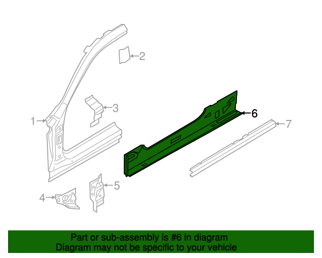 Genuine BMW 41-12-7-299-784 | Inner Rocker | FREE Shipping on Most ...