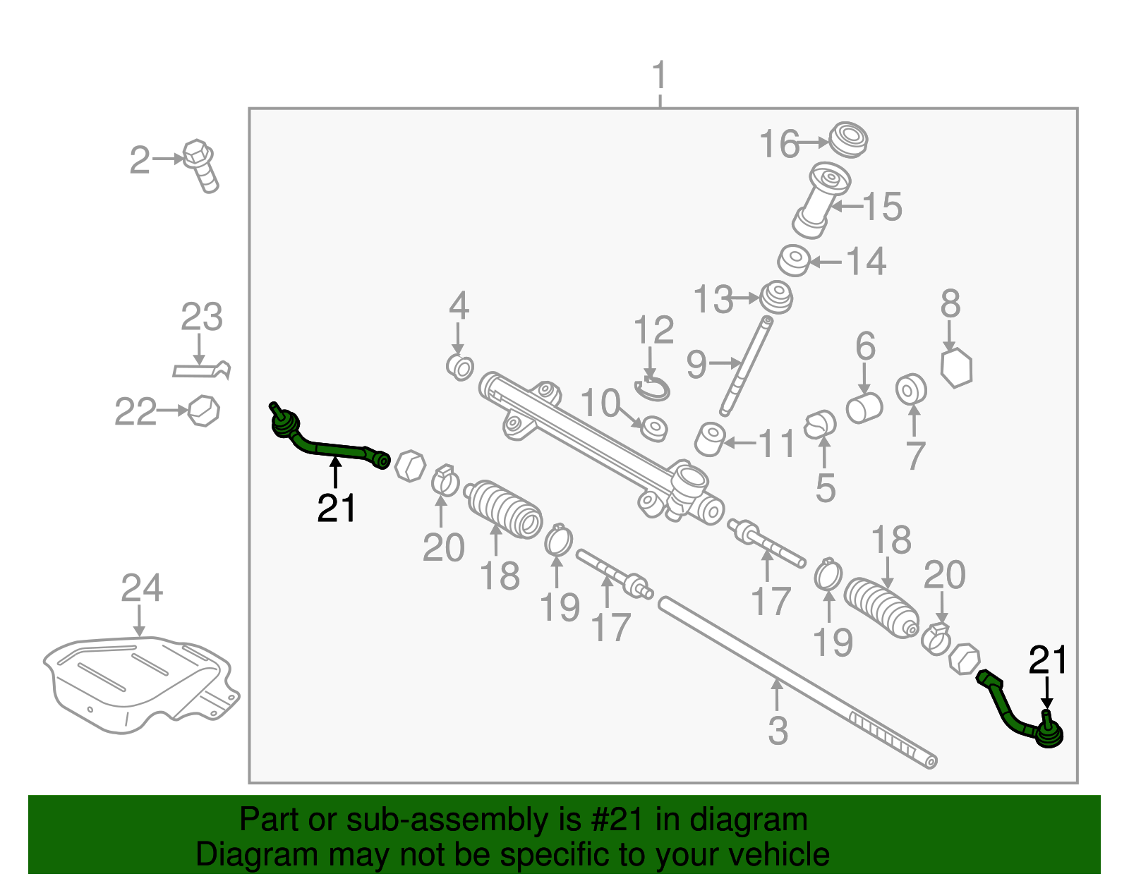 56820-3V400 - Outer Tie Rod 2011-2016 Kia | Kia.Parts Store