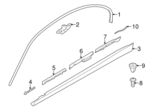 51127020321 - 2003-2024 BMW Rocker Molding Retainer Nut (51-12-7-020 ...