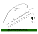 51127020321 - 2003-2024 BMW Rocker Molding Retainer Nut (51-12-7-020 ...