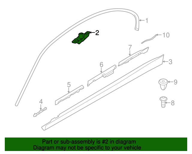 51137117240 - 2006-2019 BMW Reveal Molding Clip (51-13-7-117-240) | BMW ...