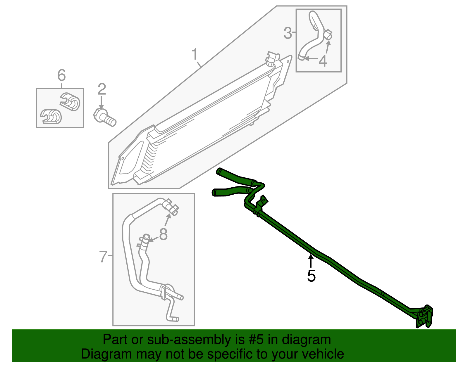 BC3Z-7R081-A - Cooler Line 2011-2016 Ford | Big 3 Auto Parts