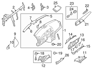 204-680-01-78-9051 - End Cap 2008-2015 Mercedes-Benz | Mercedes-Benz ...