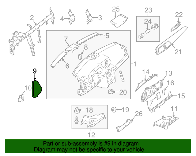 204-680-01-78-9051 - End Cap 2008-2015 Mercedes-Benz | Mercedes-Benz ...