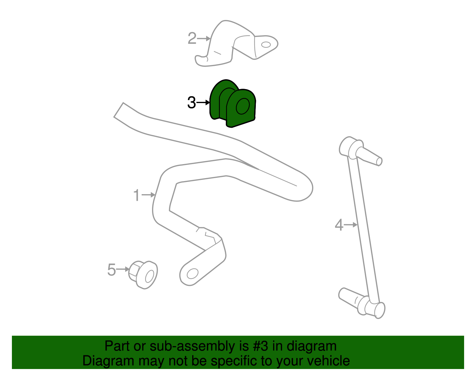 Genuine Toyota Suspension Stabilizer Bar Bushing part# 48815-13040 for ...
