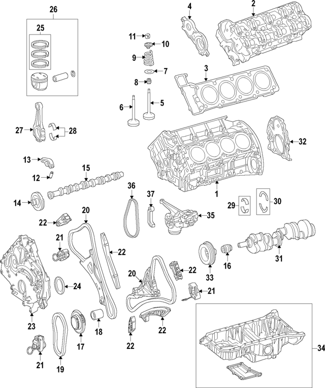 276-033-38-62 - Thrust Washer 2012-2022 Mercedes-Benz | Mercedes-Benz ...