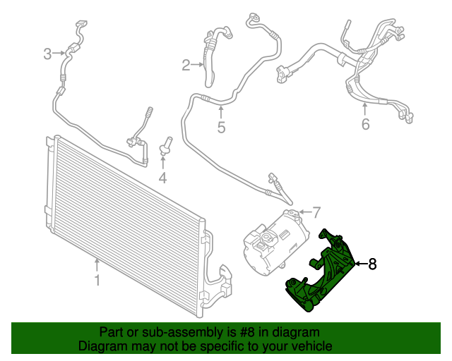 Genuine BMW 64-50-9-350-399 | Compressor Brace | FREE Shipping on Most ...