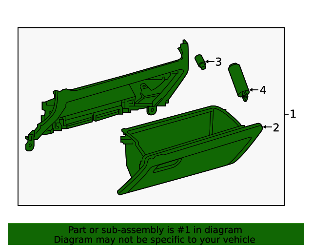 2019-2021 Toyota Glove Box Assembly 55303-0R060-C0 | OEM Parts Online