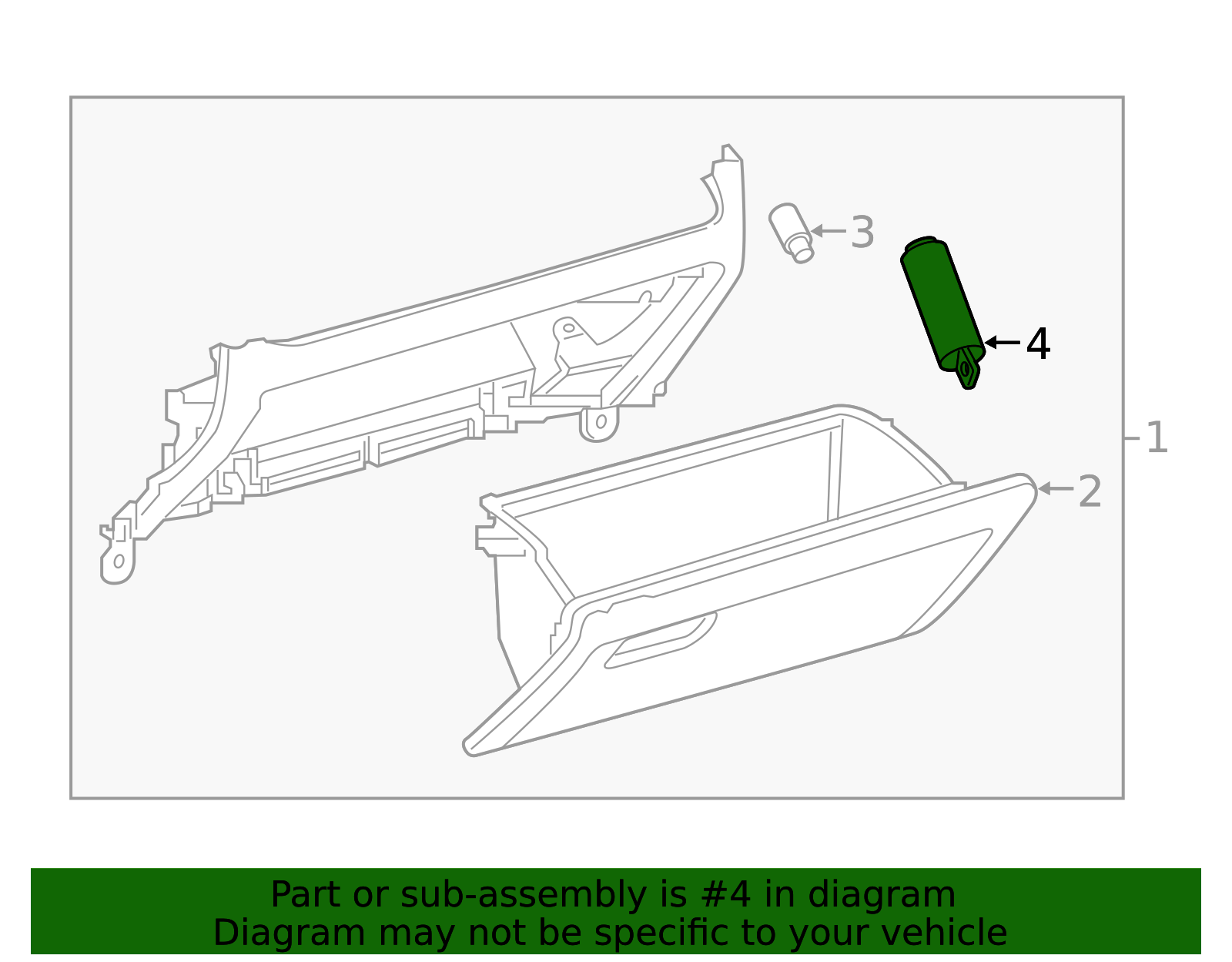 2012-2025 Toyota Glove Box Support 55054-47010 | OEM Parts Online