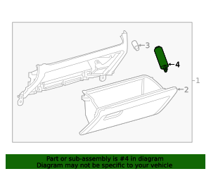 2012-2025 Toyota Genuine Toyota Glove Box Damper/Shock (fits many see ...