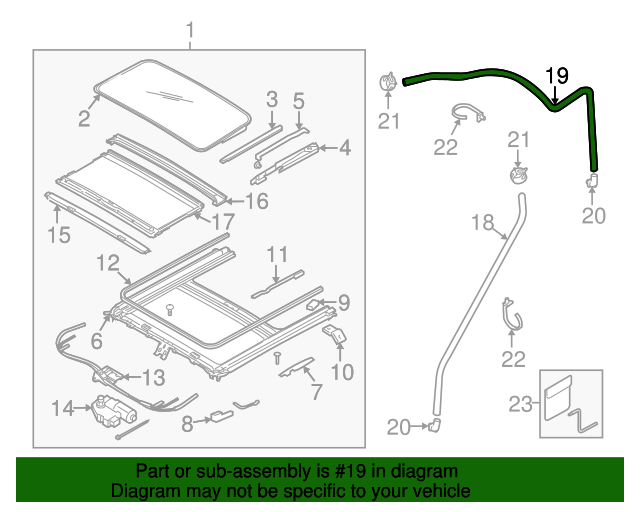 81684-2F200 - Drain Hose 2005-2009 Kia Spectra5 | Kia.Parts Store