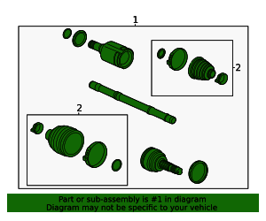 2020-2023 GM Front Driver Side Half-Shaft 60007211 GM | GMPartsDirect.com